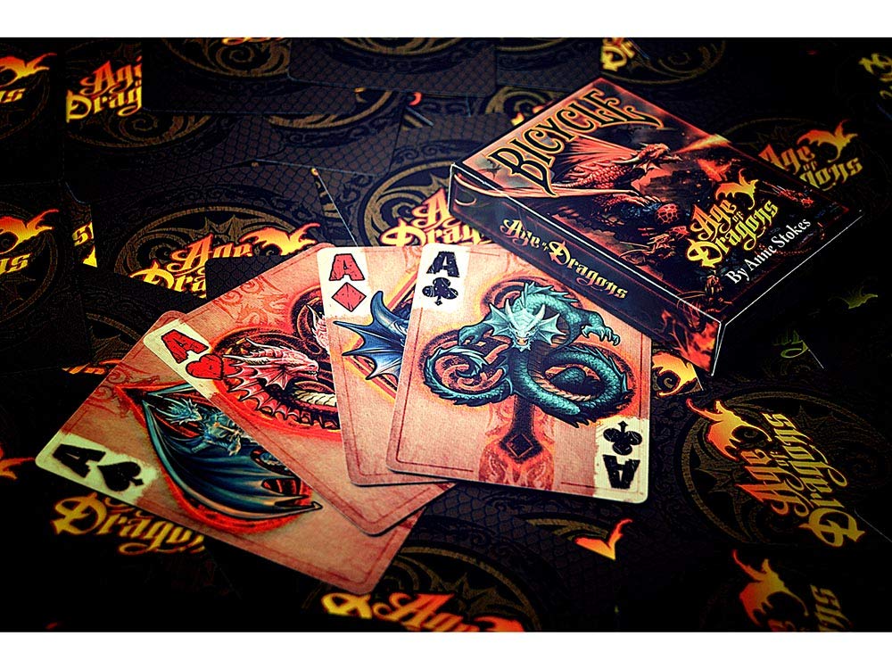 Bicycle Anne Stokes Age of Dragons Playing Cards, for 16 years to 99 years