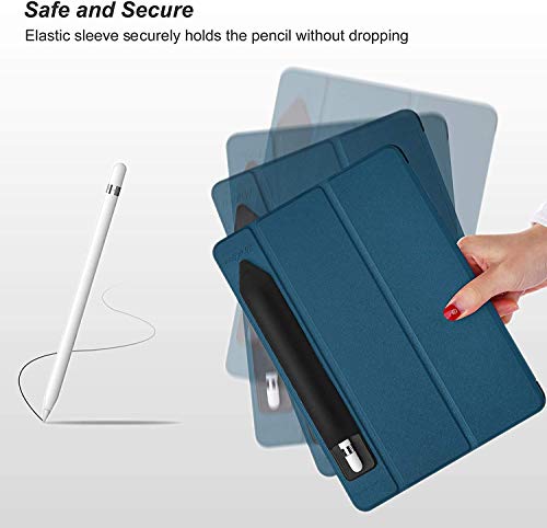 ProCase Pencil Holder Sticker for Apple Pencil 1st and 2nd Gen, Elastic Stylus Pocket Pouch Adhesive Stylus Pen Sleeve Attached to Case for Apple Pencil and Other Stylus Pens-Black