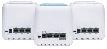 Intellinet Network Solutions Mesh Wireless Internet Kit - Includes 1 Router & 2 Extenders - Covers up to 4,500 Sq.Ft. with 2.4 & 5GHz Bands, Optional Guest Network with Touch & Connect Internet Access