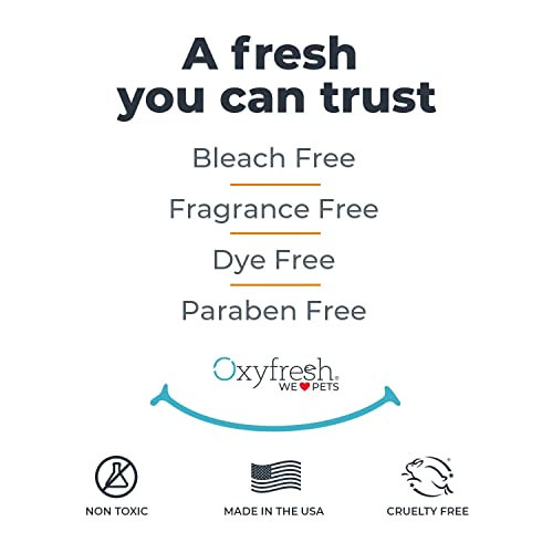 Oxyfresh Premium Crate & Cage Cleaner β Professional Dog Crate & Small Animal & Bird Cage Odor Eliminator β Quickly Cleans, Removes Poop & Deodorizes Pet Odors β Safe & Bleach Free