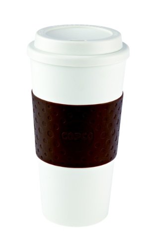Copco Acadia Reusable To Go Mug, 16-ounce Capacity 4-pack (Pink, Azure, Brown, Red)
