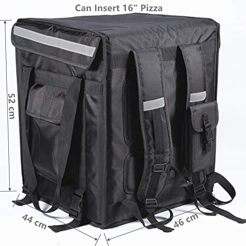Richway 96L Big Capacity Food Delivery Backpack, Black