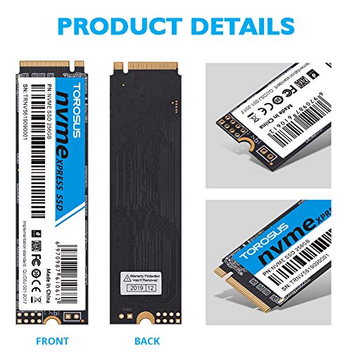 TOROSUS M.2 256GB NVME PCle 2280 Internal SSD High Performance Solid State Drive