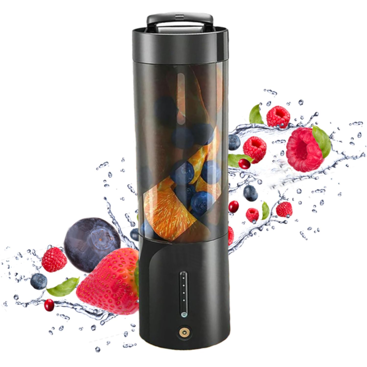NOLLAM Personal Blender for Shakes and Smoothies, 16 Oz Portable Blender with 6 Blades, USB Rechargeable Smoothie Blender for Home Travel Office, White