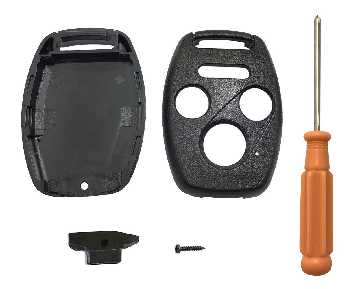 3+1 Buttons Replacement Key Fob Cover Case fits for Honda Accord Civic 2012 CR-V Pilot 2006 Pilot 2009-2015 Element Keyless Entry Key Fob Shell