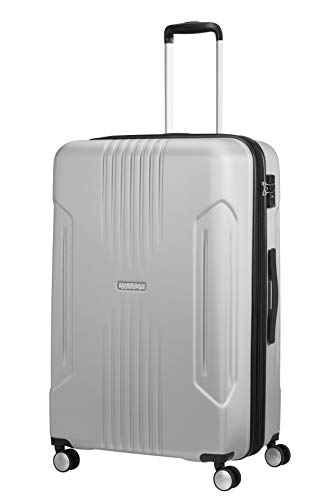 AMERICAN TOURISTER Unisex_Adult Koffer & Trolleys, Silver, L (78 cm-120 L)