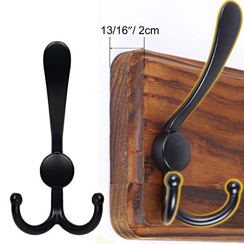 SKOLOO Rustic Large Coat Rack Wall Mount: 38.3'' Long Coat Rack for Wall, Wood Coat Rack Hook, Farmhouse Coat Hanger Wall Mount for Hanging Jacket Coat