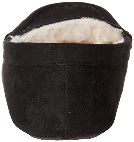 Amazon Essentials Women's Moccasin Slipper, Black, 7