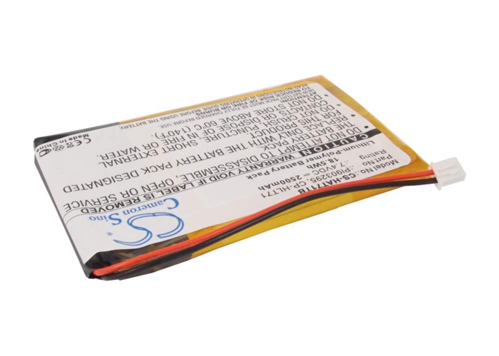 Replacement Battery for A1710130, ATSC710, TVS3970, 805-01-NL, HERLT71, HLT71, HLT71BAT, fits Part Number CP-HLT71, PL903295 DVB-T Cameron Sino CS-HAT71TB 7.4V Li-Polymer 2500mAh/18.5Wh