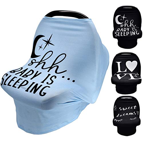 Wallfire Baby Nursing Cover,Baby Car Seat Canopy,No Touch Sign Infant Stroller Cover Breastfeeding Cover