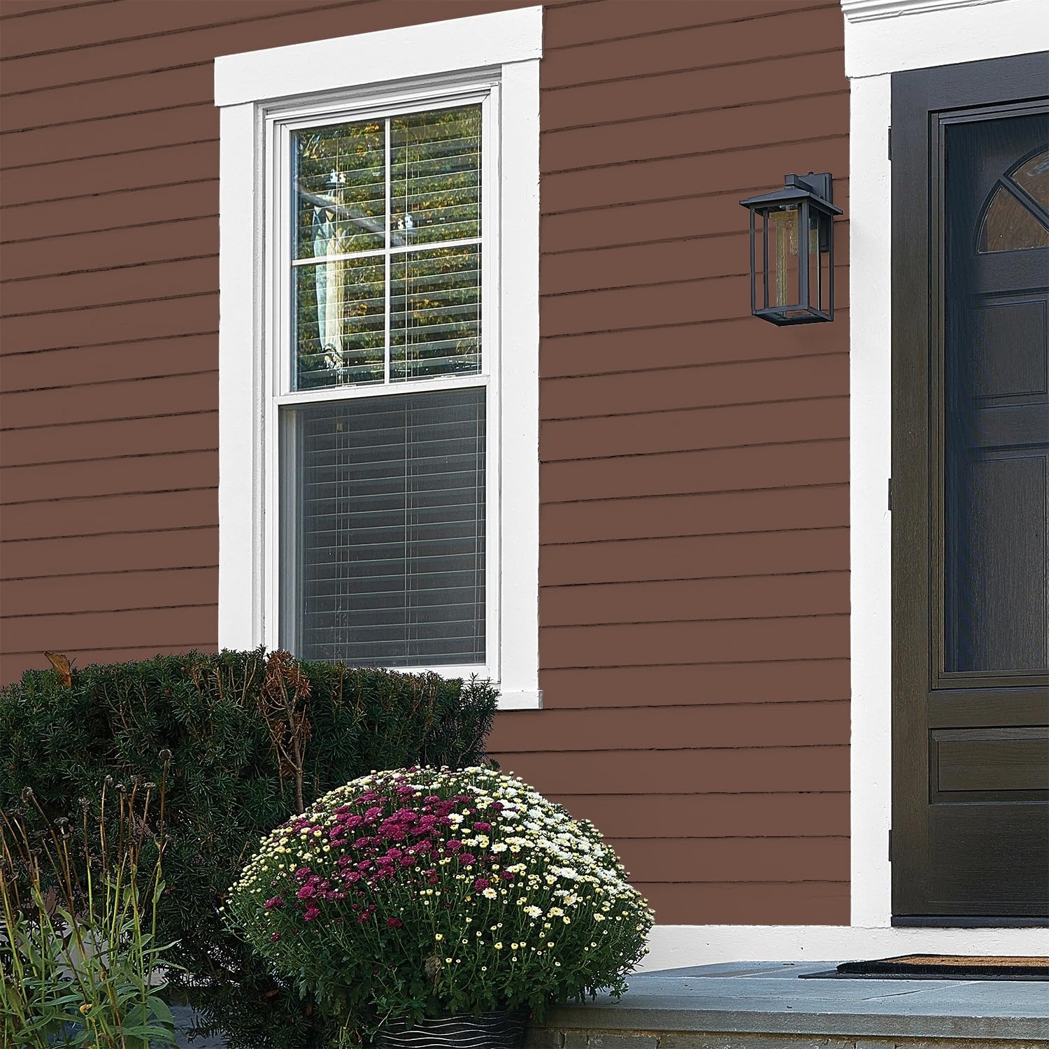 Glidden Total Exterior Paint & Primer All-in-One, Bigfoot/Brown, Flat, 1 Gallon