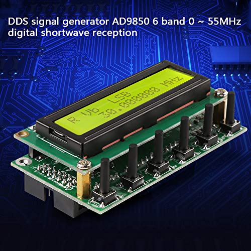 Jadpes Recorders Data Acquisition, DDS Signal Generator AD9850 6 Bands 0~55MHz Digital Shortwave Radio Radio Ham Receiver Kit Signal Generator DIY Kits