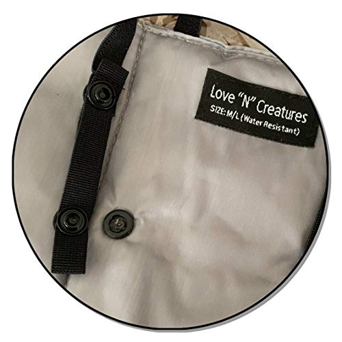 LoveNCreatures β Water Resistant - Chicken Saddle Jacket (6 Apron Pack) Hen Supplies w/Over The Wing Poultry Feather Saver | Hackle to Tail Safety Pad & Pecking Protection Vest Medium/Large Breeds