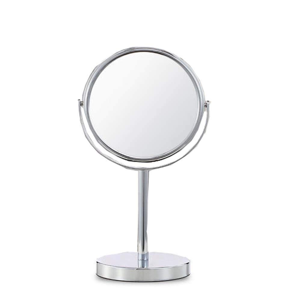 KXA Makeup Mirror Vanity Mirrors for Makeup and Shaving Silver Double Sided Zoom 1x and 5X Magnification 360˚ Rotating for Home and Travel Dressing Mirror Lighted Makeup Mirror