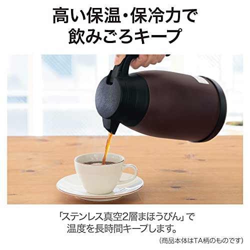 Zojirushi SH-RA19TA Stainless Steel Vacuum Carafe, 1.9 L, Brown