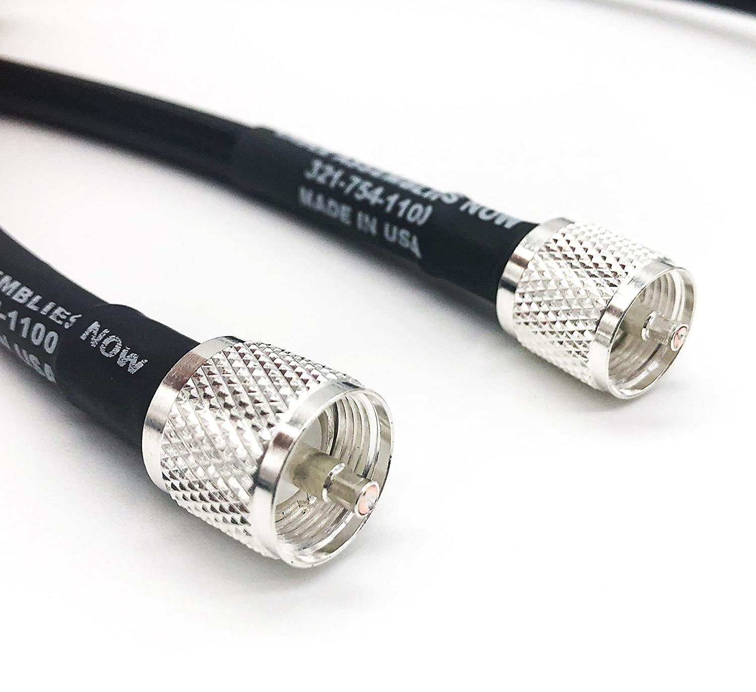 Cable Assemblies Now Genuine Times Microwave LMR400 Cable Assembly for Ham Radio UHF Male to UHF Male (PL259) - 10 FT Jumper Connectors - Made in The USA (10 FT)