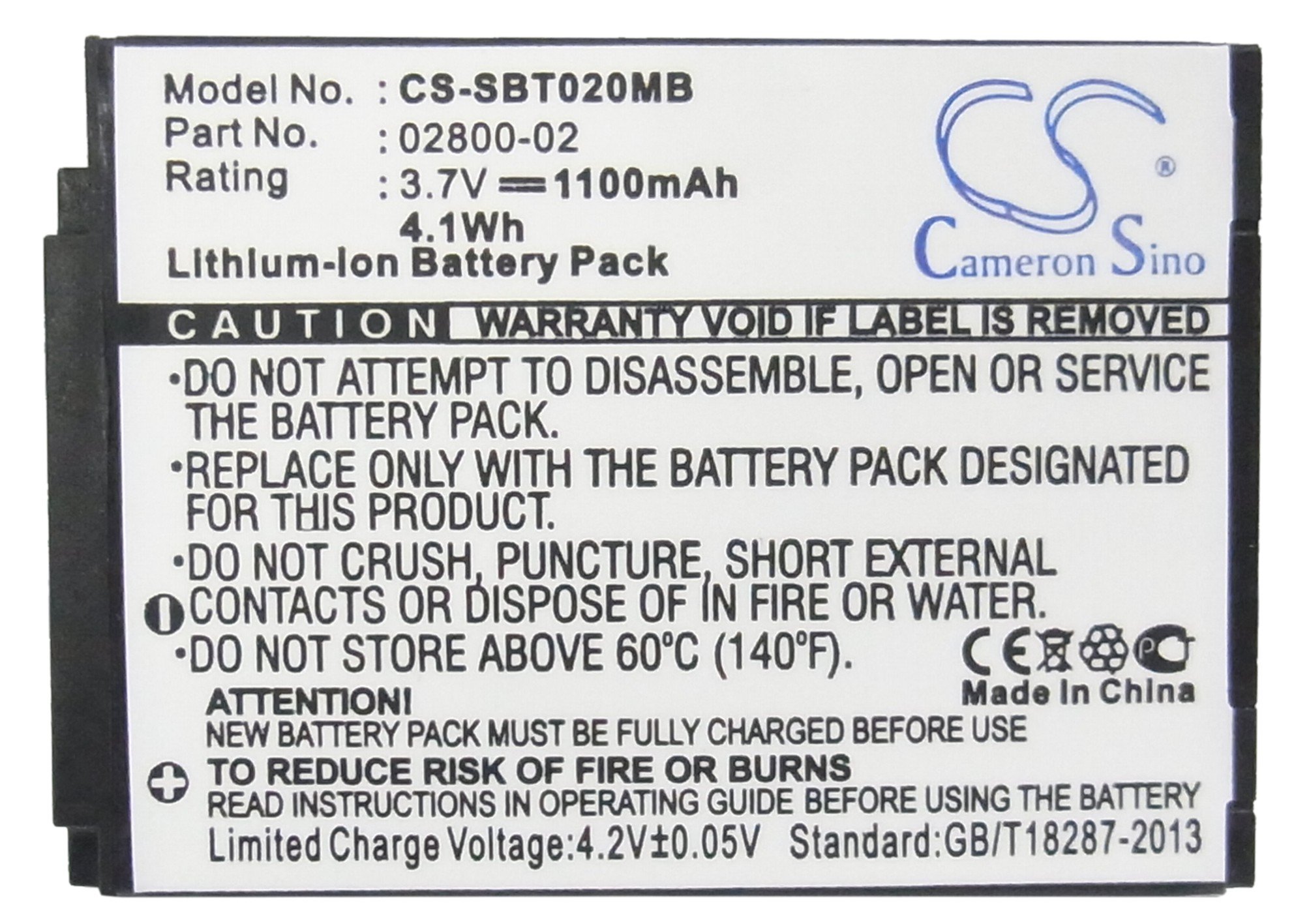 SLCBATTERY 1100mAh Replacement for Summer Slim & Secure 02805, Universal Extra Battery Battery, P/N 02800-02, JNS150-BB42704544