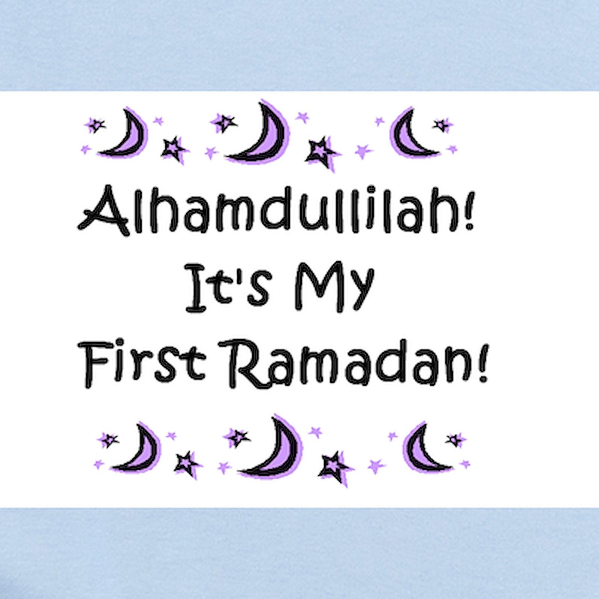 CafePress First Ramadan Body Suit Unisex Long Sleeve Baby Bodysuit Infant Romper Sky Blue
