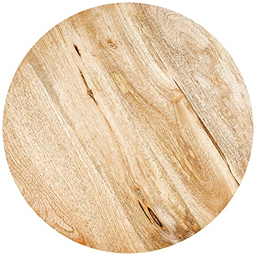 Heritage Lace Artisan Wood 16" Footed Charcuterie Board, Natural, 40 (FH-042)