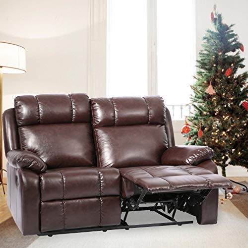 BestMassage Recliner Sofa Loveseat Leather Sofa Recliner Couch Manual Reclining Sofa Recliner Chair, Love Seat, and Sofa for Living Room Home Furniture