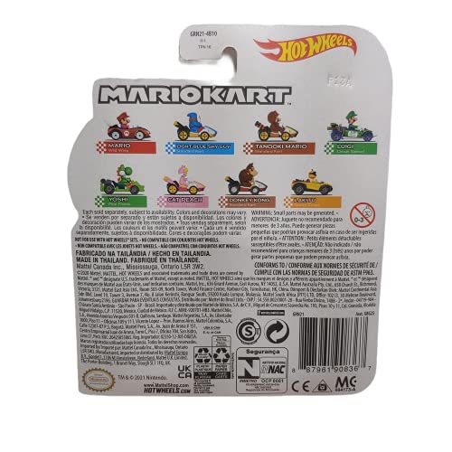 DieCast Hotwheels Mario Kart Light Blue Shy Guy Standard Kart - Toty Winner 2021