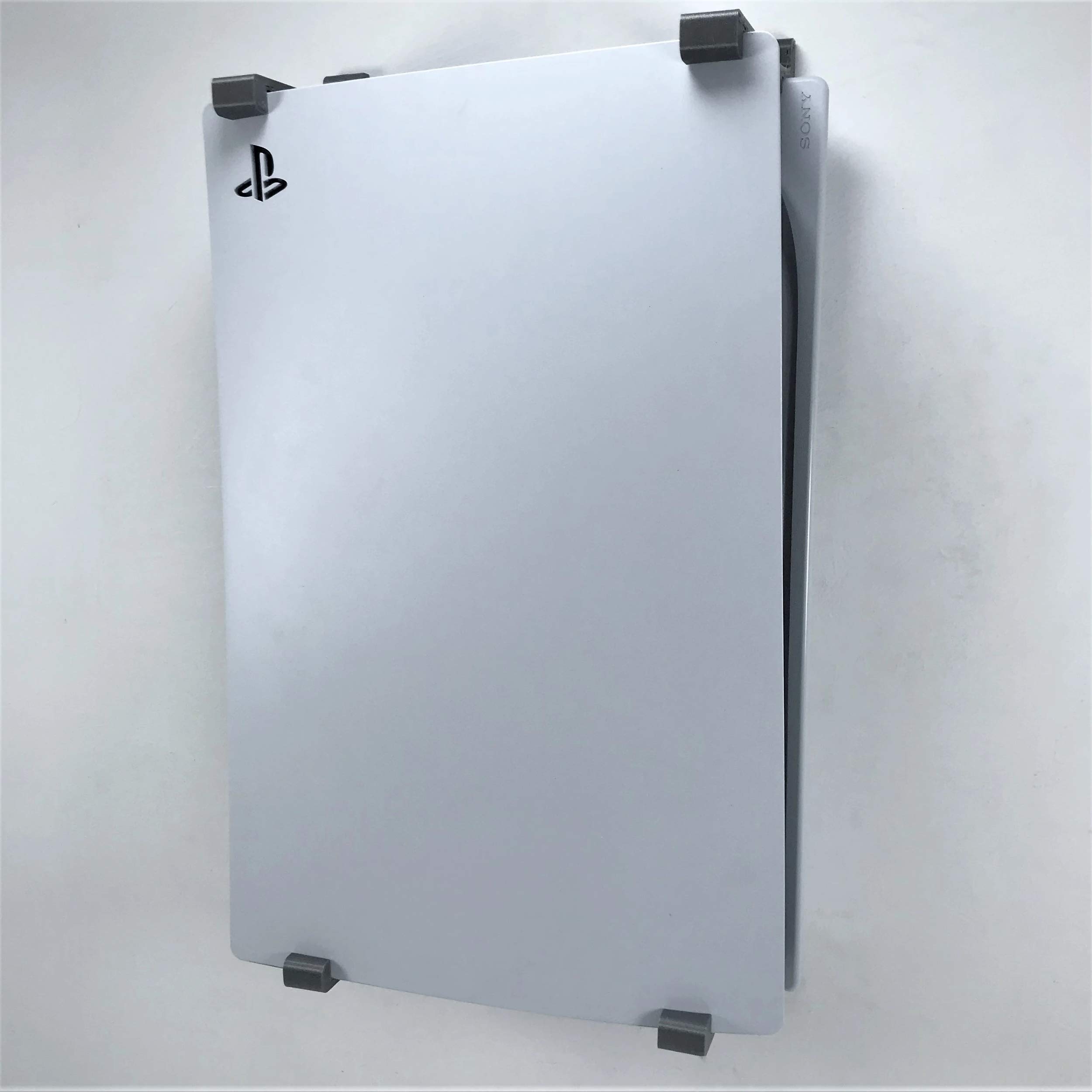 3D Cabin PS5 Wall Mount Wall Bracket Holder Stand for Play Station 5 Disc Corner Support Any Orientation Grey Left
