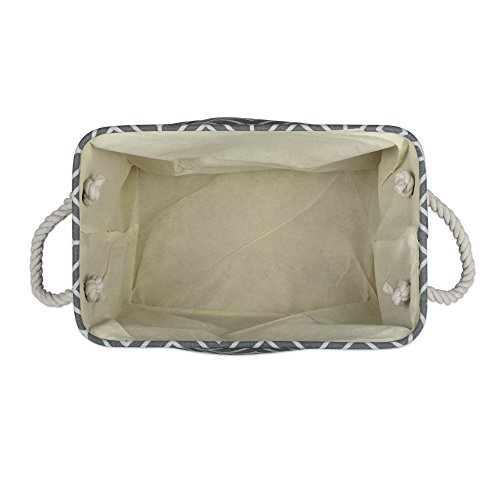 DII Collapsible Polyester Storage Bin, Stained Glass, Gray, Large Rectangle