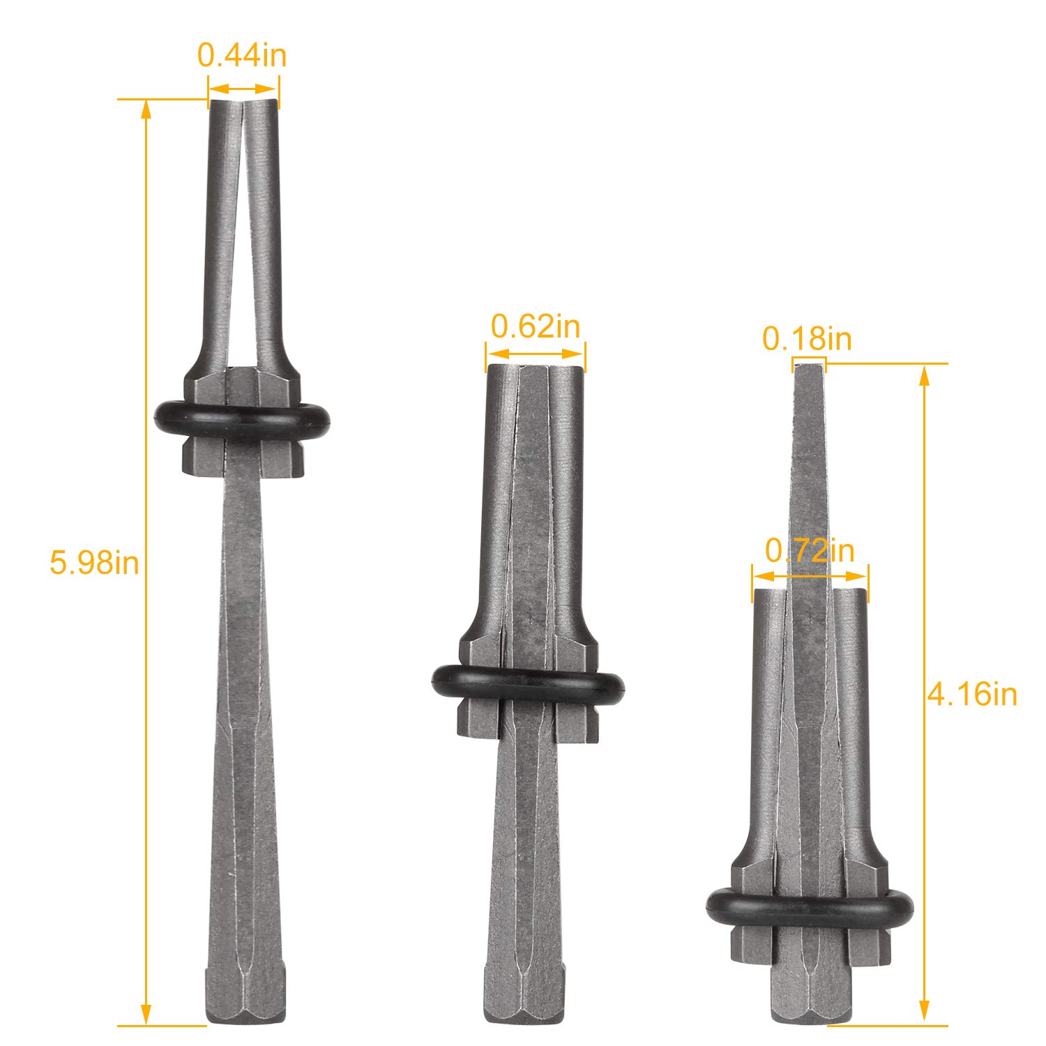 ABuff 10 Packs of Heavy Duty Wedge and Feather Shims, 5/8 Inch Plug Shim and Wedge Concrete Rock Stone Splitter Hand Tools