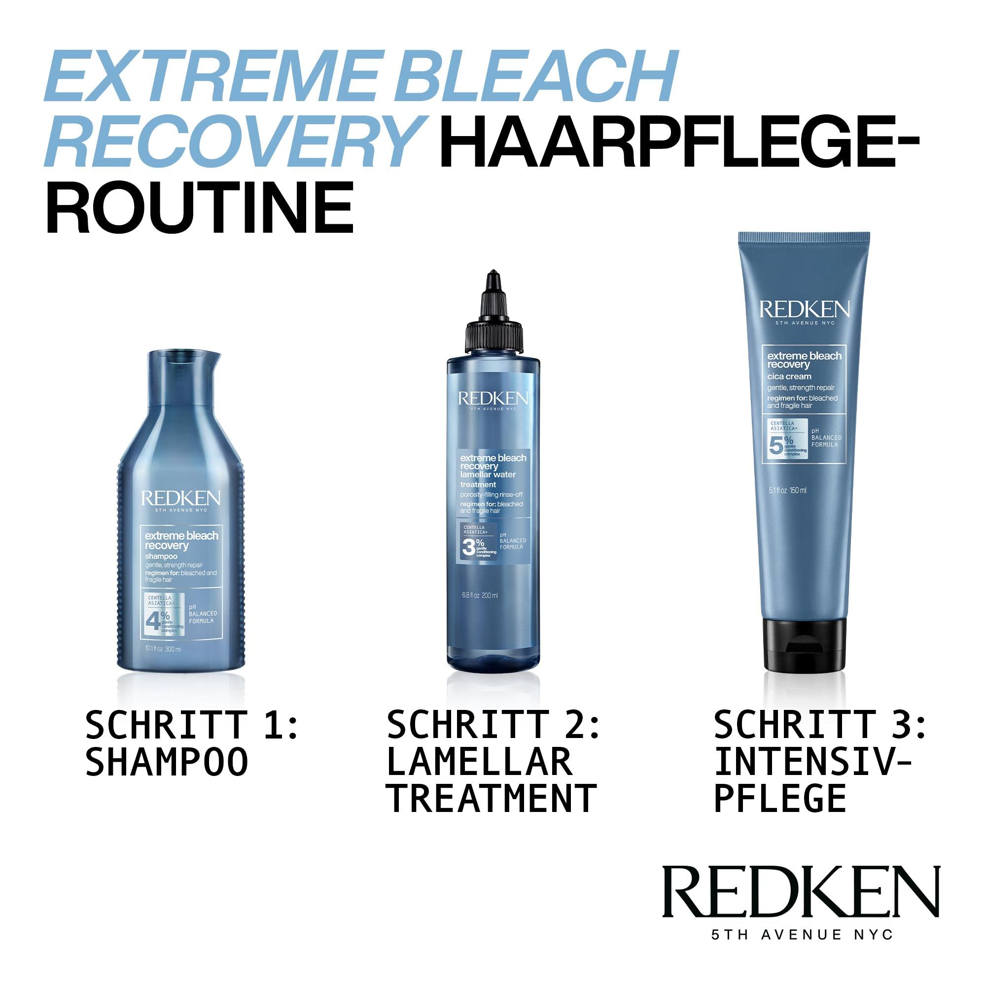 Redken Extreme Bleach Recovery Cica Cream For Bleached Hair - Moisturizes and Reduces Hair Breakage With Cica