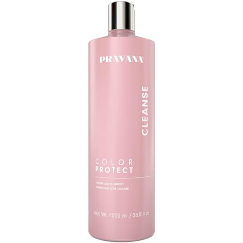 PRAVANA Color Protect Color Care Shampoo | Maintains Vibrant Color & Prevents Fading | For Color-Treated Hair | Enriched to Improve Manageability & Strength | 33.8 Fl Oz