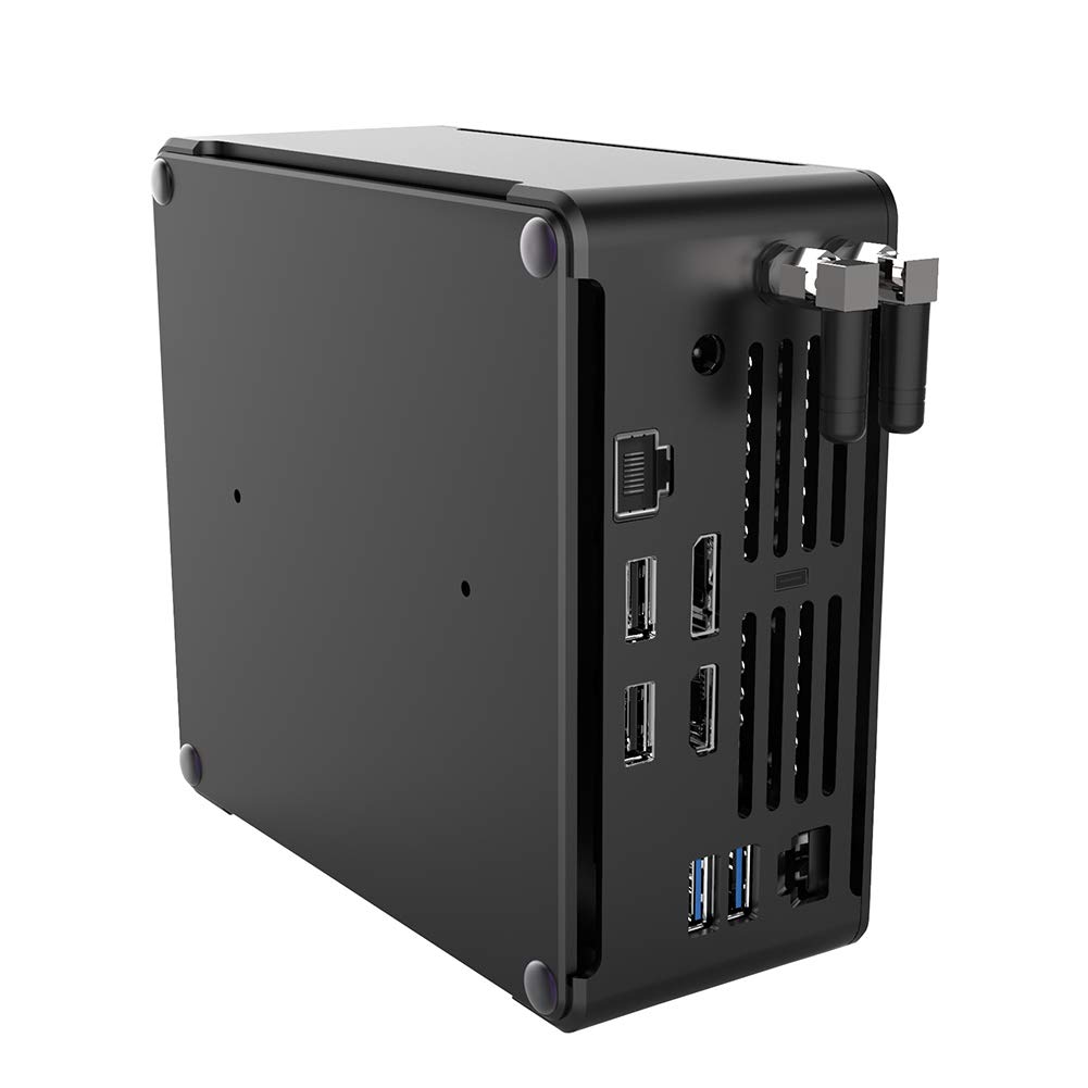 HUNSN 4K Mini PC, HTPC, NUC, Small Server, Support Proxmox, Vmware, ESXI, KODI, Intel I9 10880H 10885H, BY02, DP, HDMI, Type-C, 2 x LAN, Barebone, NO RAM, NO Storage, NO System