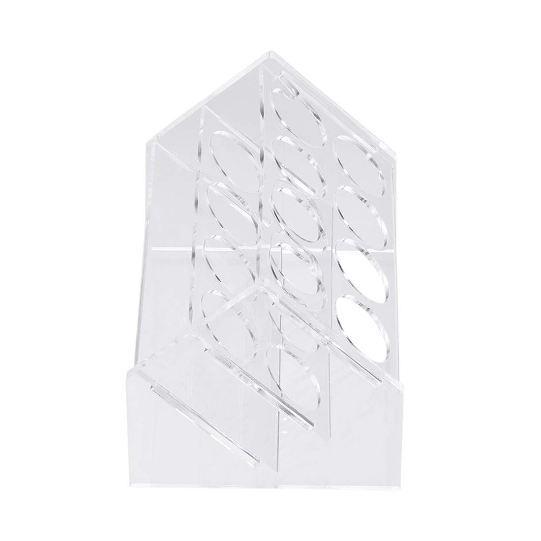 uxcell Slant Rack Acrylic Test Tube Holder 8 Wells for 50ml Centrifuge Tubes Clear