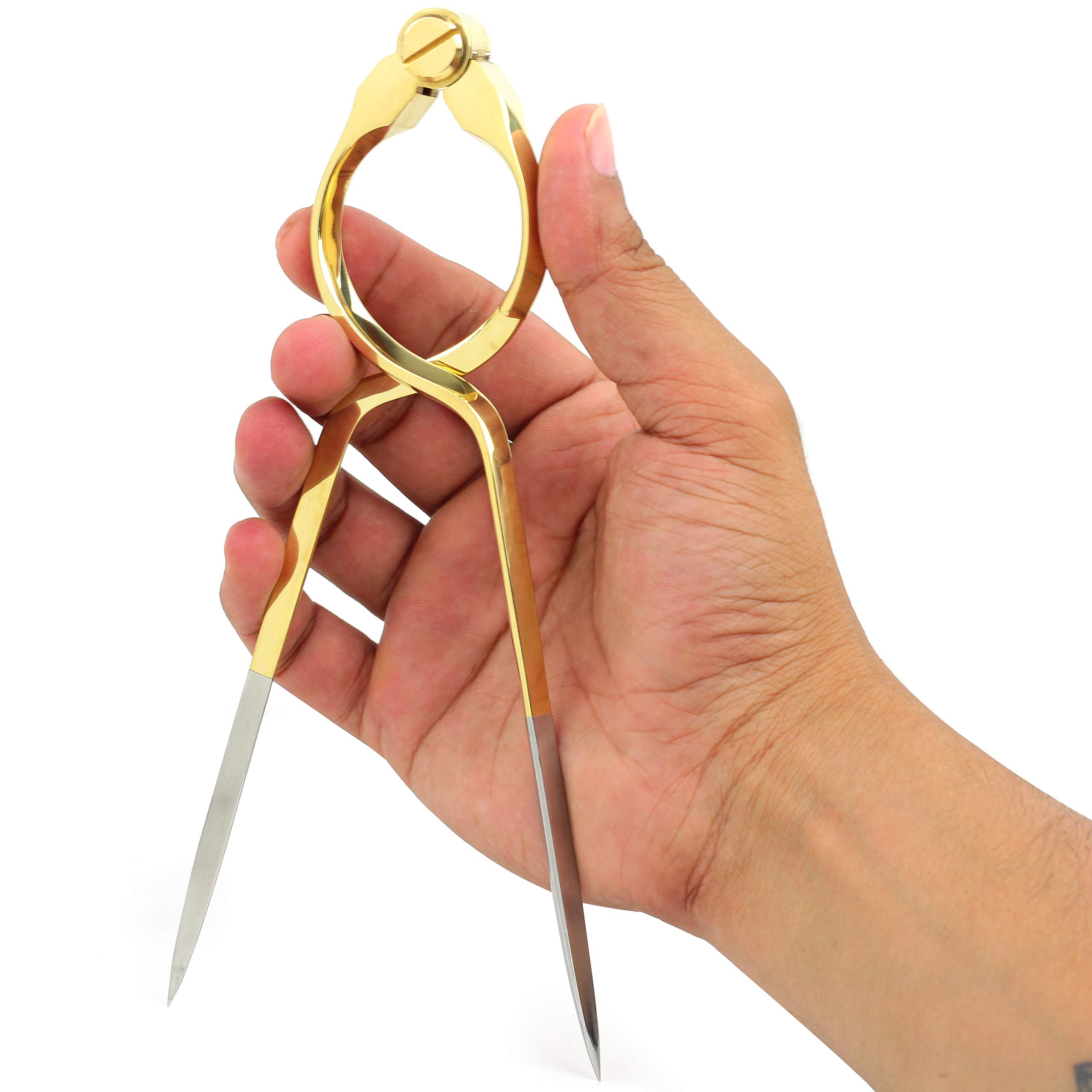 8" Solid Brass Divider | Proportional Index Binding Dividers | Office & School Supplies | School Accessories | Marine Compass Divider | Engineering Measuring Instruments (Pincer Style)