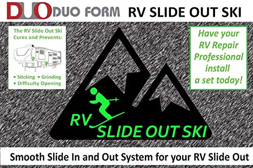 S.RECREATION Duo 028102D-AFT RV Slide Out Ski Easy Slide System - 6" x 53", Pack of 2