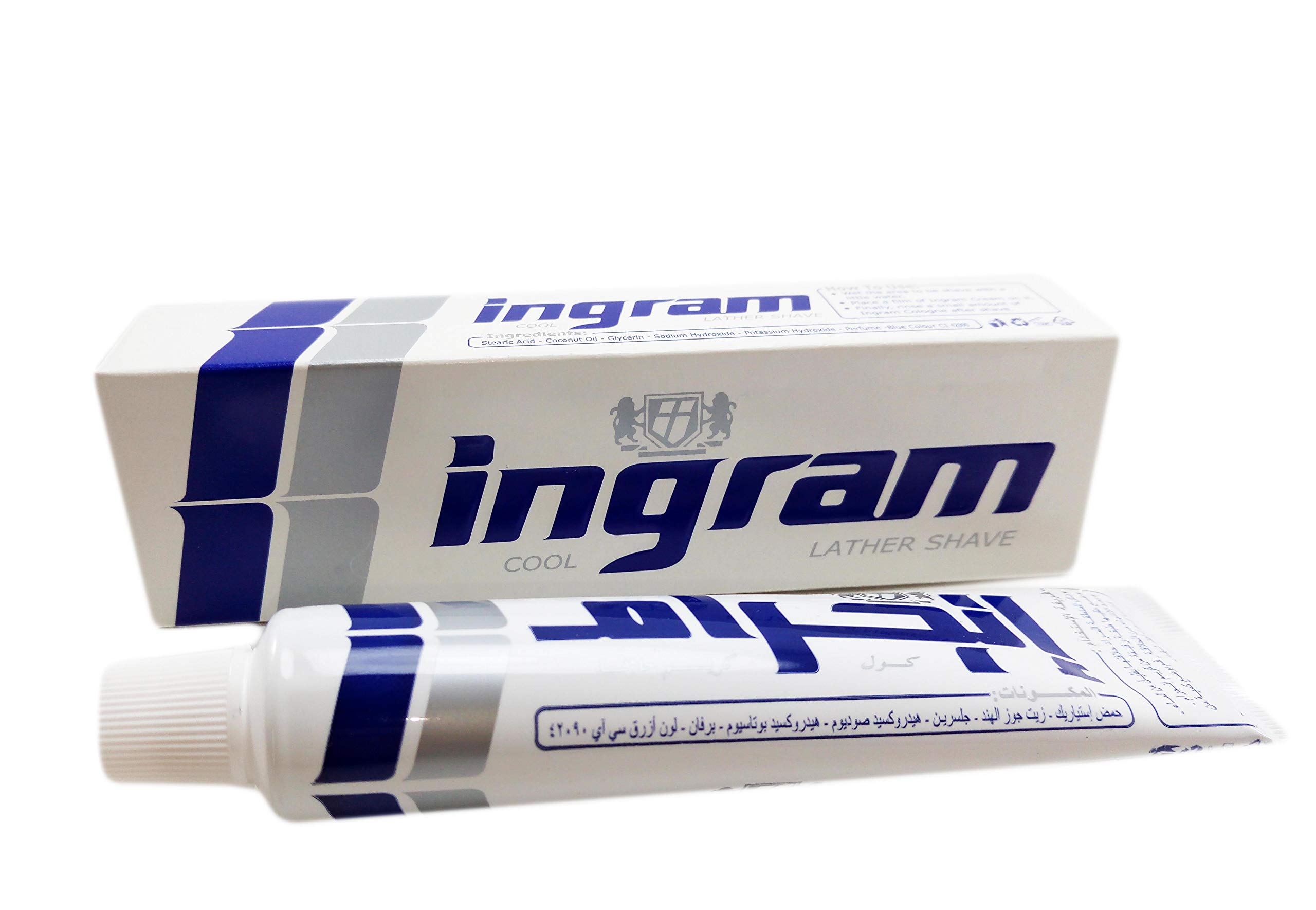 Ingram Cool Lather Shave Cream Tube 60 gm Men Toiletries Smoothing Shaving Skin (1 Pack / 60 gm)