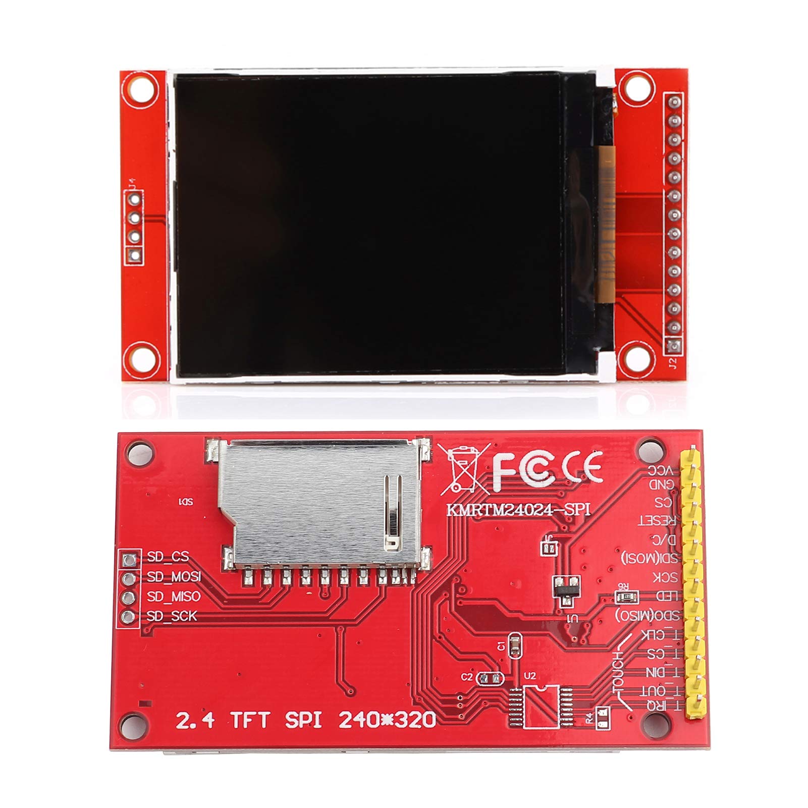 Jectse LCD Display, 2.4 inch 240x320 SPI LCD Display Panel Module ILI9341 Driver with PCB 5V/3.3V STM32 for,Teensy 3.2,