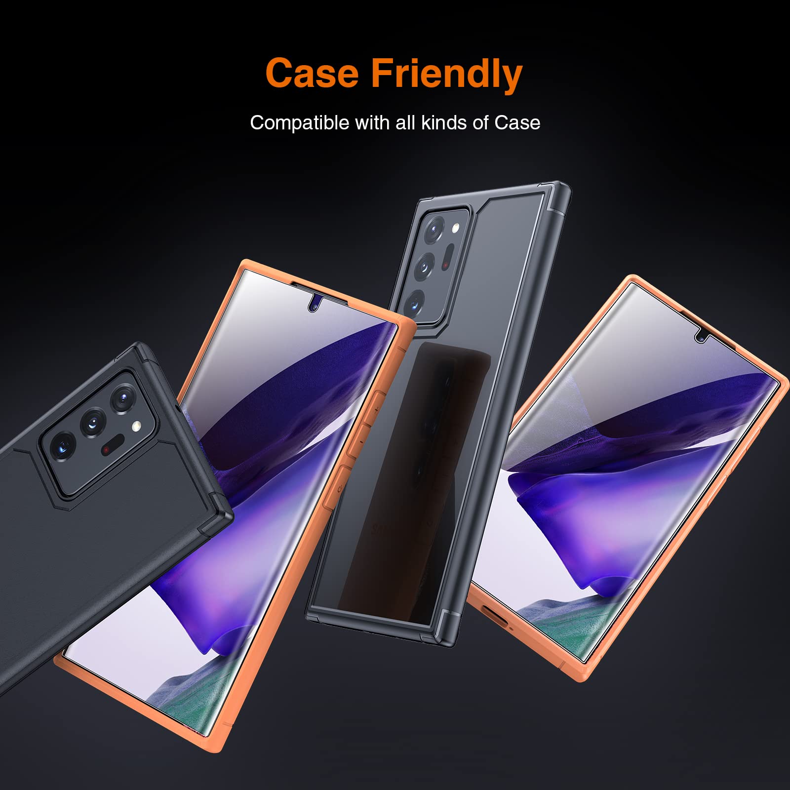 LK 2 Pack for Samsung Galaxy Note 20 Ultra Screen Protector [Not Glass] with 2 Pack Camera Lens Protector, Bubble Free Screen Protector for Note 20 Ultra