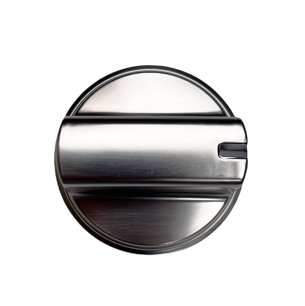 5 Pack of WB03X24818 Stove Knob β Premium Stainless Steel Stove Knob Replacements β Reinforced D-Shape Hole β Burner Range Replacement Knobs Compatible with GE Gas Stoves