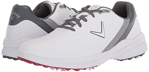 Callaway Men's Solana TRX v2 Golf Shoe, White/Grey, 10.5