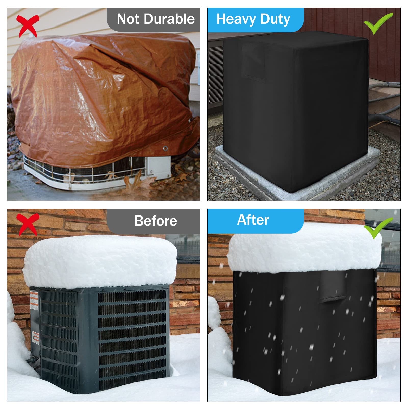 Air Conditioner Covers For Outside Units Ac Cover For Outside Unit Ac Cover Air Conditioner Cover (30x30x32 in)