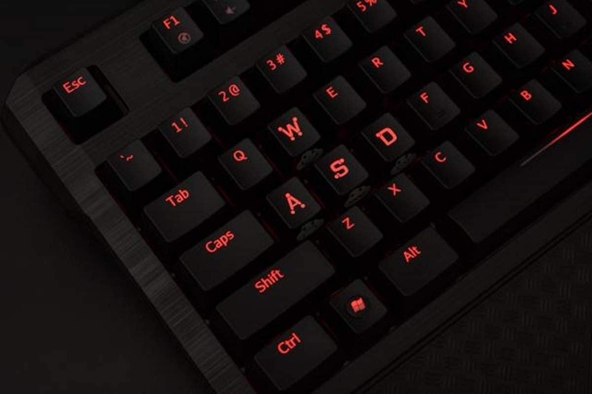 Replacement WASD Arrow Keycaps UV Coating Backlit Double Shot Keycap OEM Profile for Cherry MX Switch Gaming Mechanical Keyboard (8 Keys WASD+Arrow)