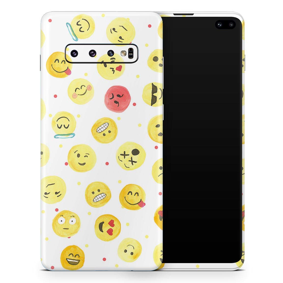 DesignSkinz The All Over Emoji Pattern Protective Vinyl Decal Wrap Skin Cover Compatible with The Samsung Galaxy S20 (Screen Trim & Back Glass Skin)