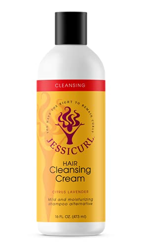 Jessicurl, Hair Cleansing Cream, Citrus Lavender, 16 Fl oz. Moisturizing Shampoo for Curly Hair, Sulfate Free Shampoo for Dry Hair