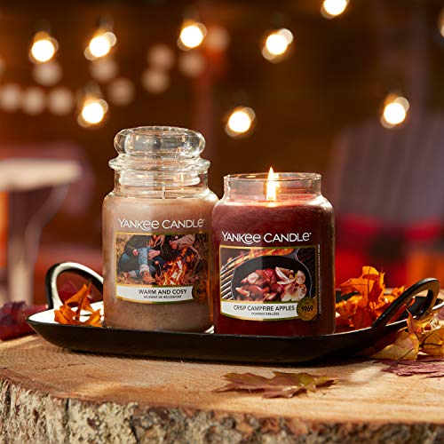 Yankee Candle Scented Candle, Crisp Campfire Apples Large Jar, Burn Time: Up to 150 Hours, Large Jar Candle
