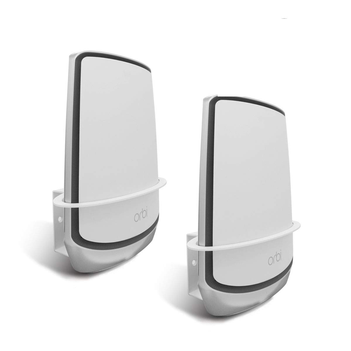 Orbi WiFi 6 Wall Mount, ALLICAVER Sturdy Metal Made Wall Mount Bracket Compatible with Netgear Orbi WiFi 6 Router RBK852,RBS750, RBK752,RBK853. (2 Pack)