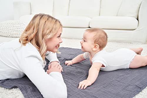 CottCare Baby Muslin Swaddle Blanket for Boys and Girls,4-Pack Breathable and Skin-Friendly,Wrap Soft Silky Cotton Blankets