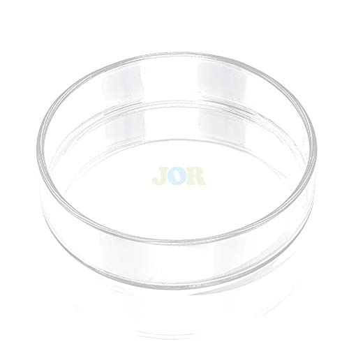 JOR Shrimp, Frog & Gecko Feed Bowl, 2.5-Inches Wide, 0.5, Inches Depth, Tough Borosilicate Glass, Heavy-Duty, Transparent Basin, 1 pc per Pack