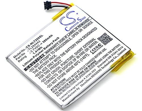Cameron Sino Li-Polymer 3.70V 380mAh / 1.41Wh Battery Compatible with Nest TL284443, Fits Nest Learning Thermo2nd Generation,Learning Thermostat 3rd Generation,T3007ES,T3008USstat,A0013