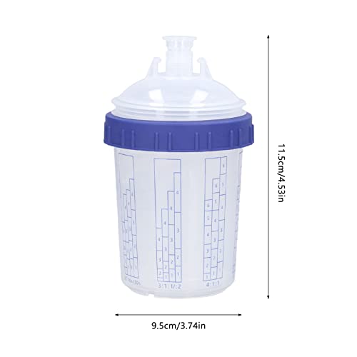 Aqur2020 Paint Spray Cup, Paint Spray Cups Plastic Spray Jug Sealing for Commercial Coatings Paint Accessories 350ml