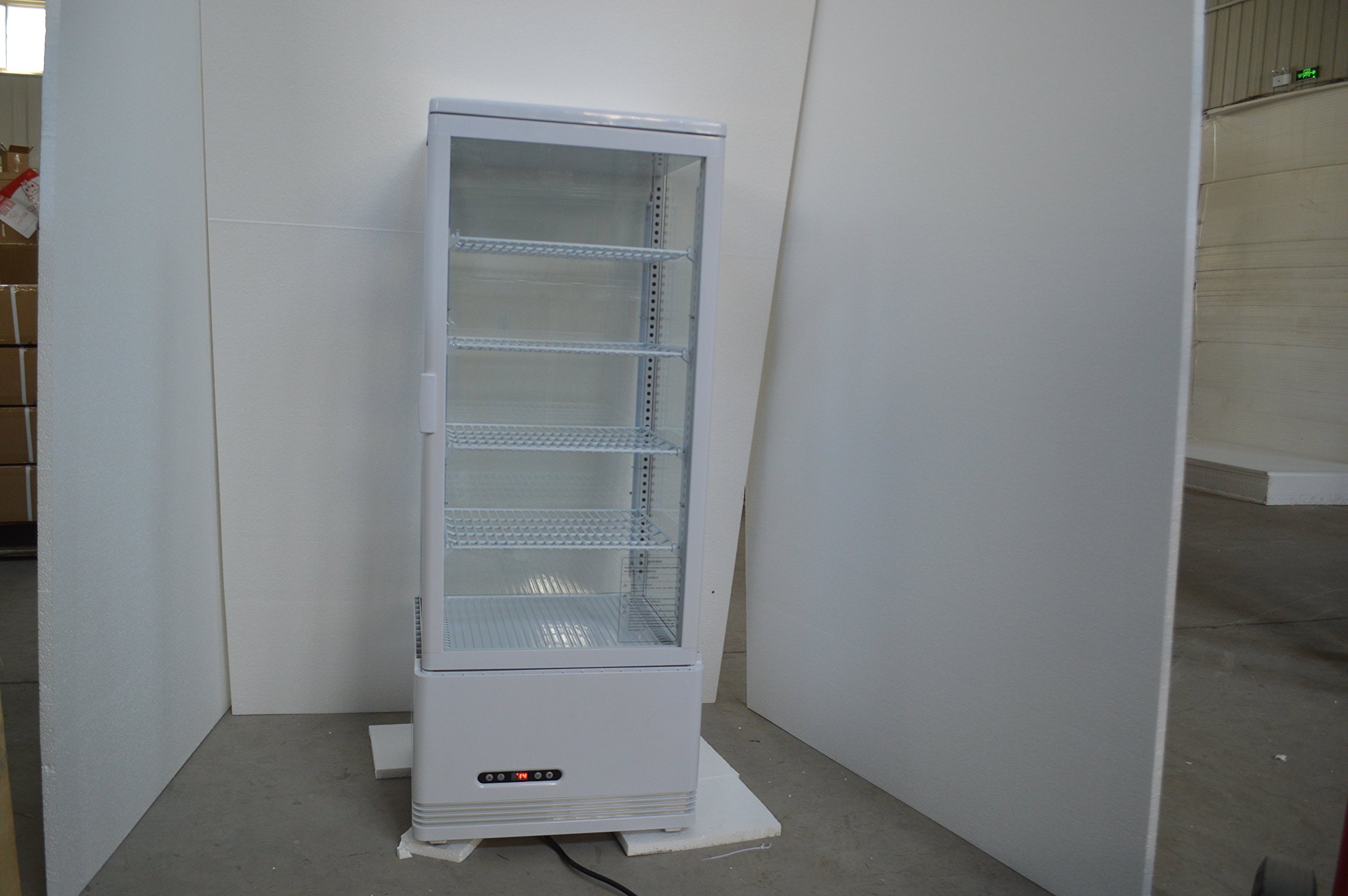 TECHTONGDA Commercial Refrigerator Cake Display Case Pie Beverage Refrigerated Cabinet Showcase 110V 35.6-53.6 F